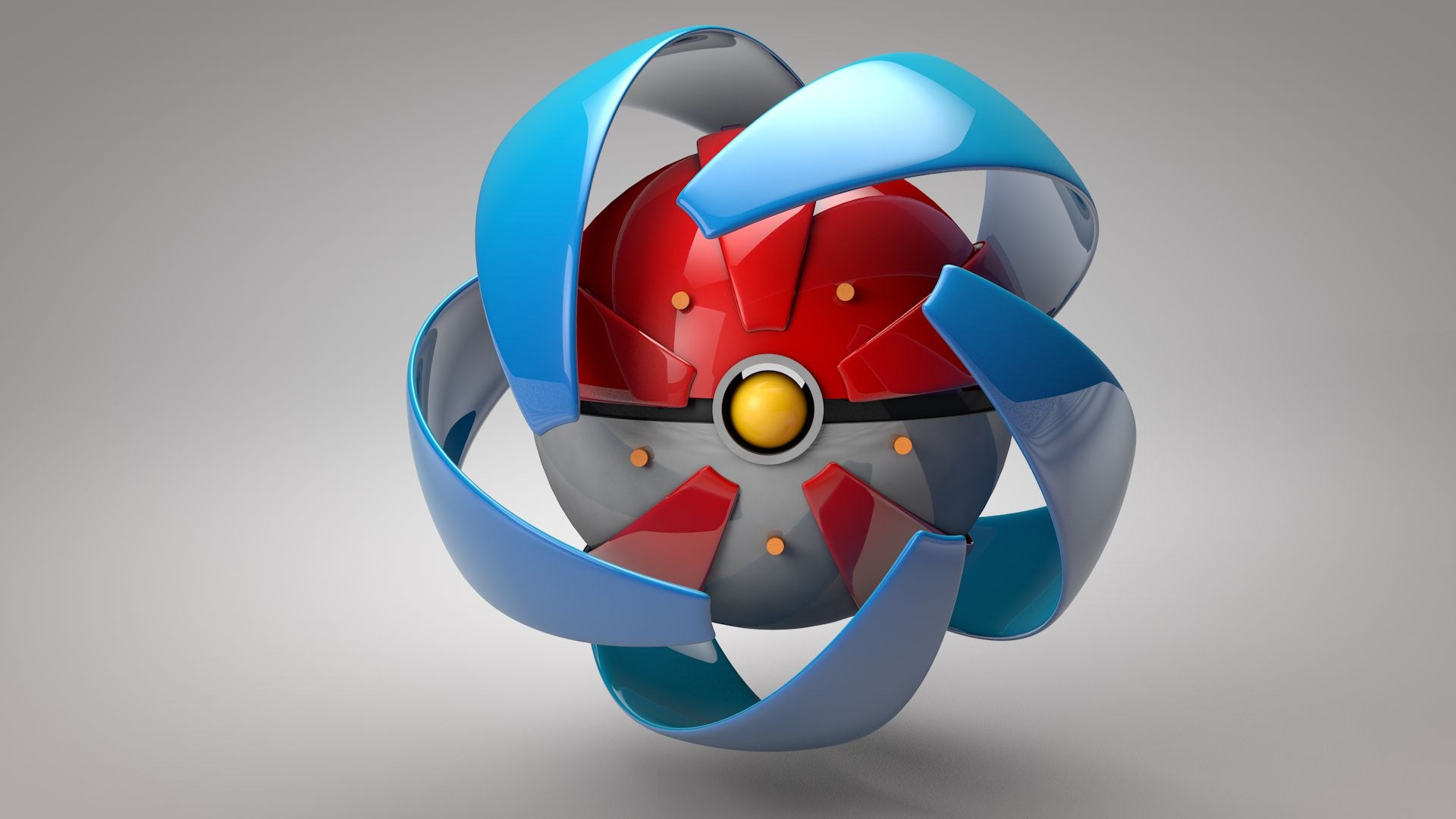 3D Pokeball Ball - TurboSquid 1418199