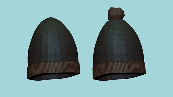 08 Beanie Winter Cap Collection - Character Fashion Design 3D model ...