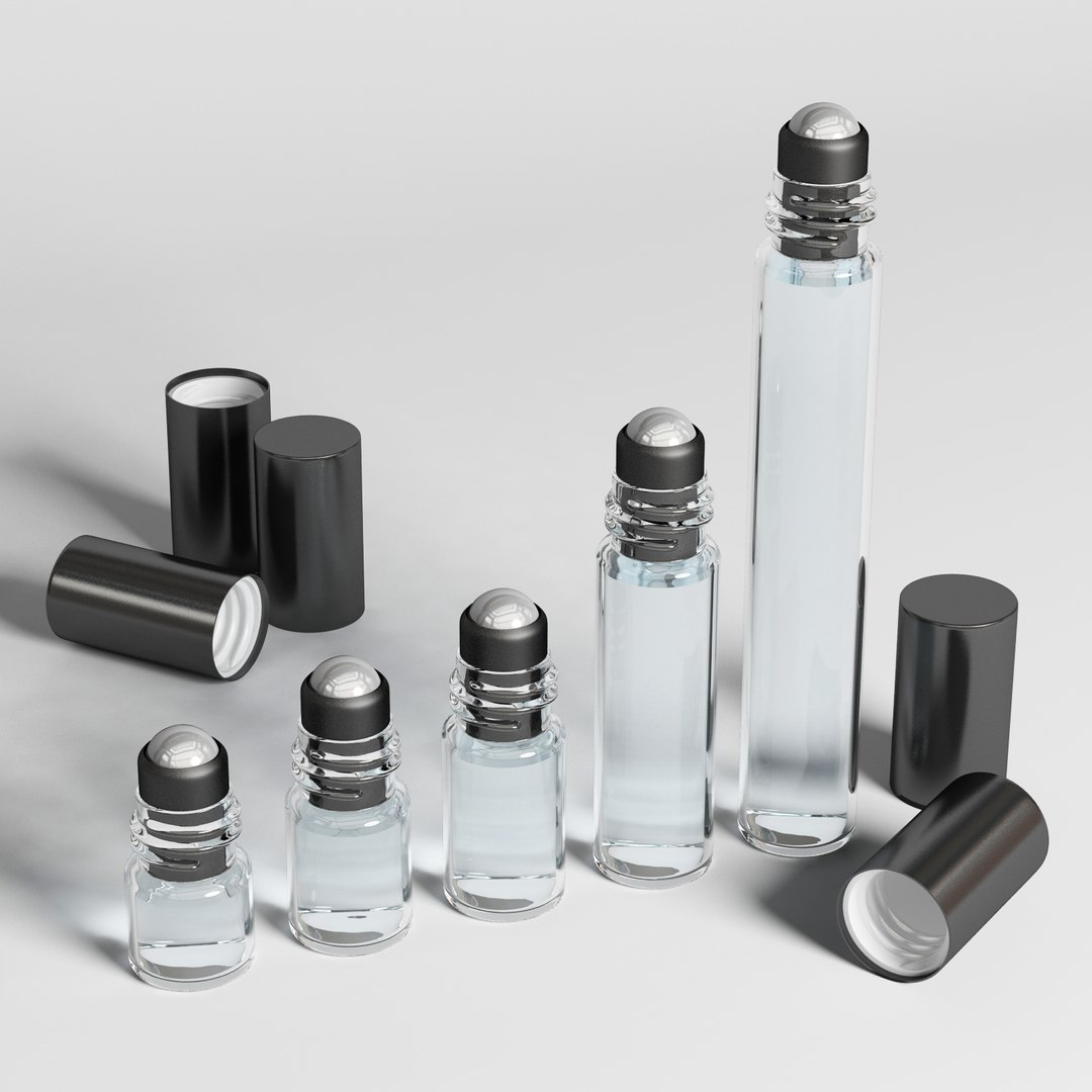 3D Perfume Rollerball Set - TurboSquid 1424610