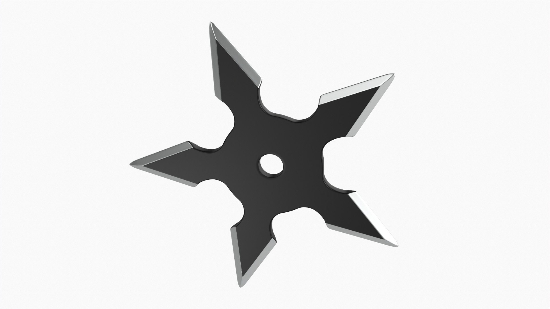 Shuriken Throwing Ninja Knife 02 3D Model - TurboSquid 1856435