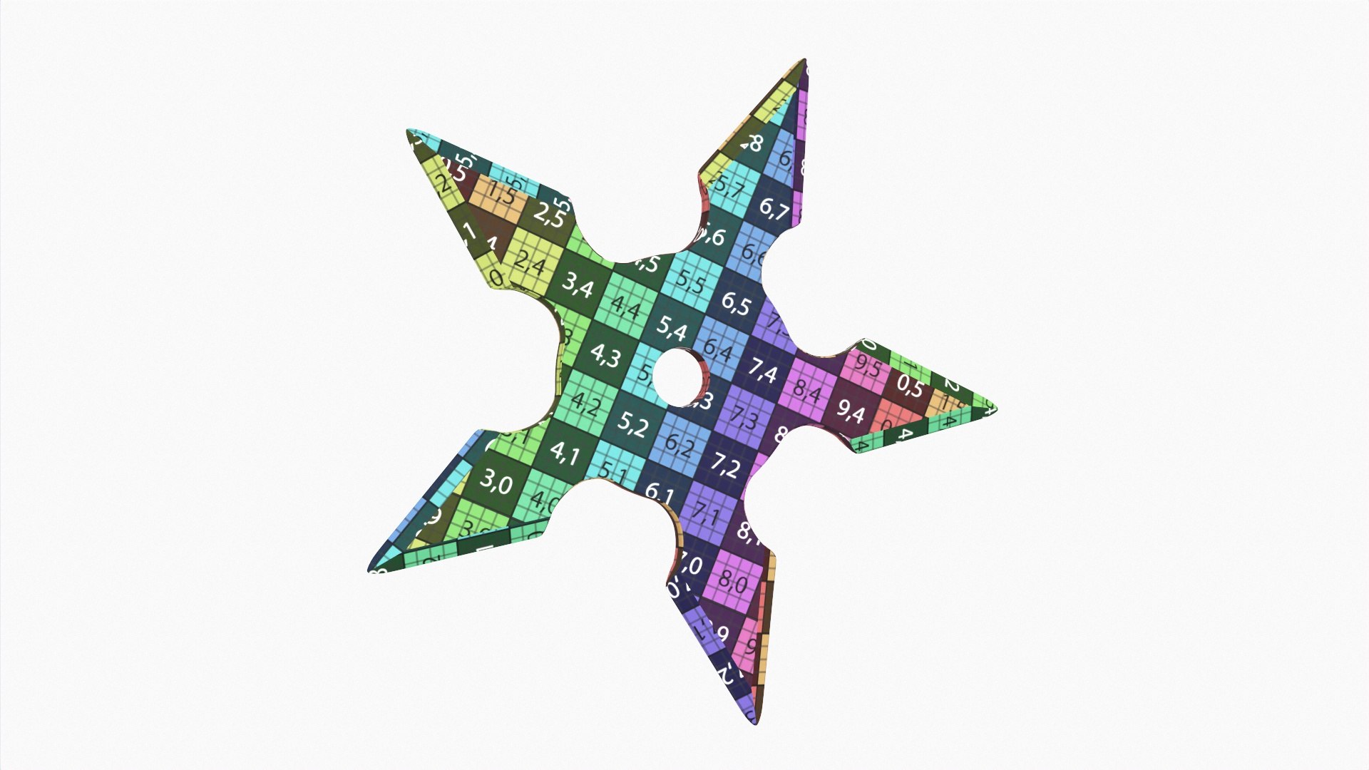 Shuriken Throwing Ninja Knife 02 3D Model - TurboSquid 1856435