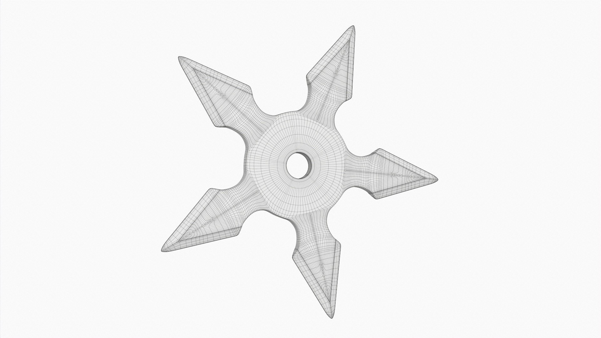 Shuriken Throwing Ninja Knife 02 3D Model - TurboSquid 1856435