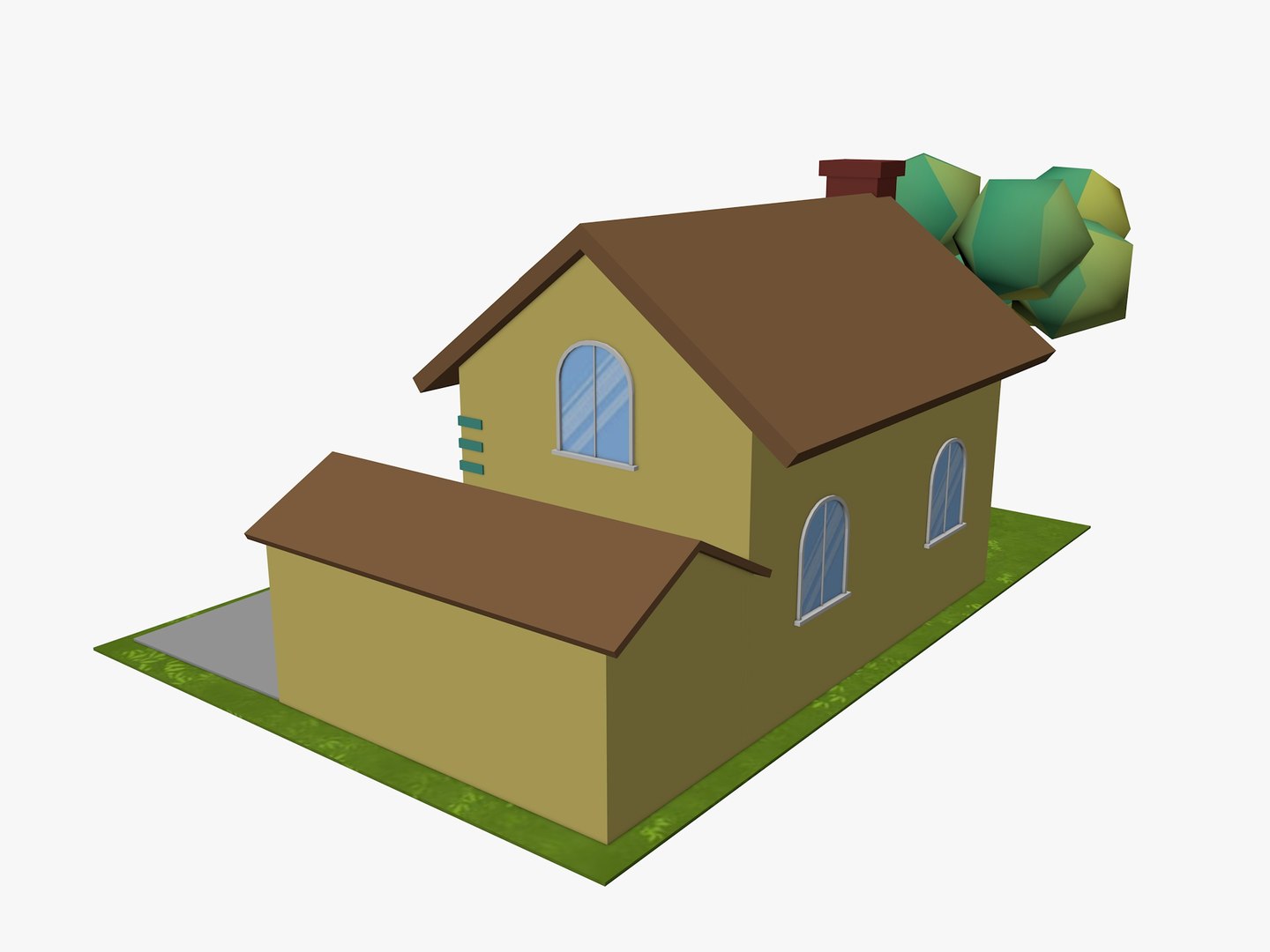 Cartoon House 3 3D Model - TurboSquid 2238803