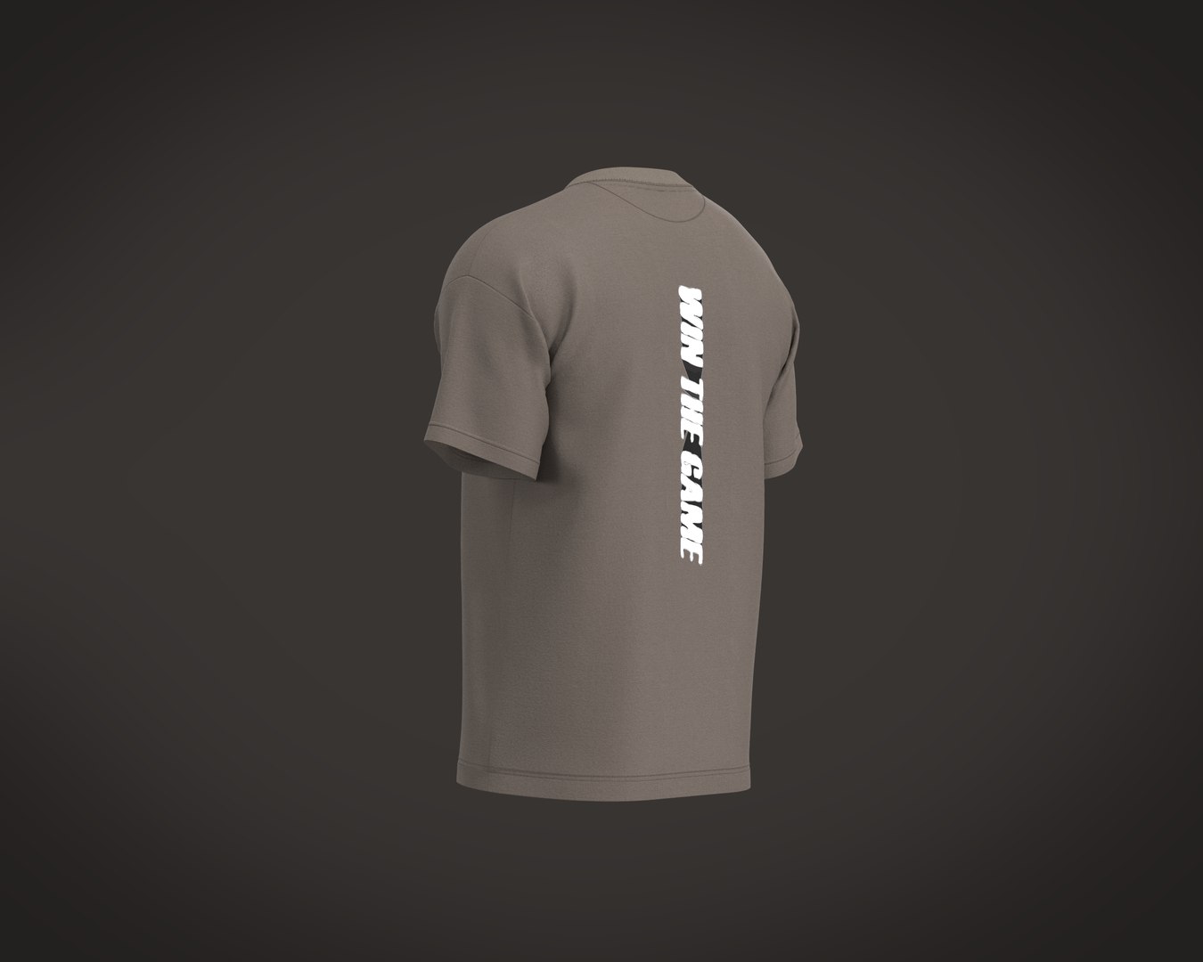Mens Basic T-shirt With Chest Print Based On Basketball 3D Model ...