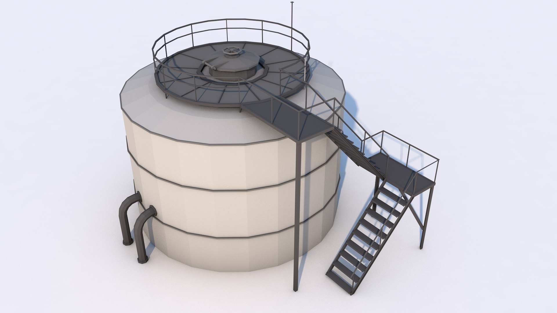 Industrial Storage Tank Model - TurboSquid 2215713