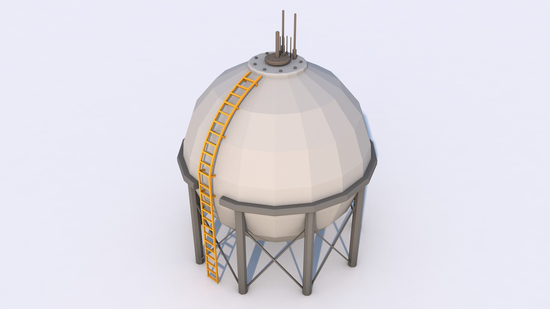 Industrial Storage Tank Model - TurboSquid 2215713