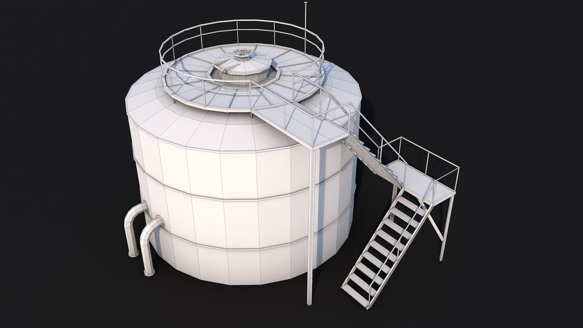 Industrial Storage Tank Model - TurboSquid 2215713