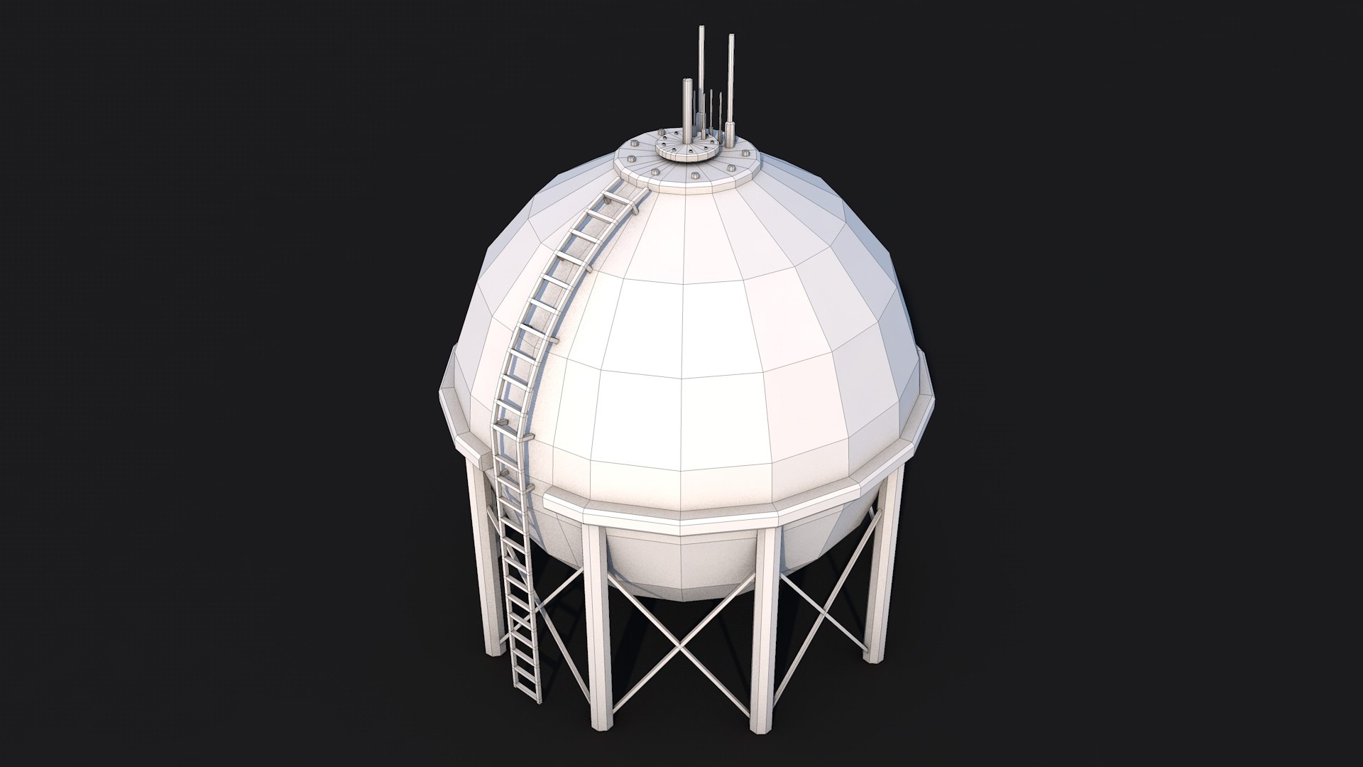 Industrial Storage Tank Model - TurboSquid 2215713