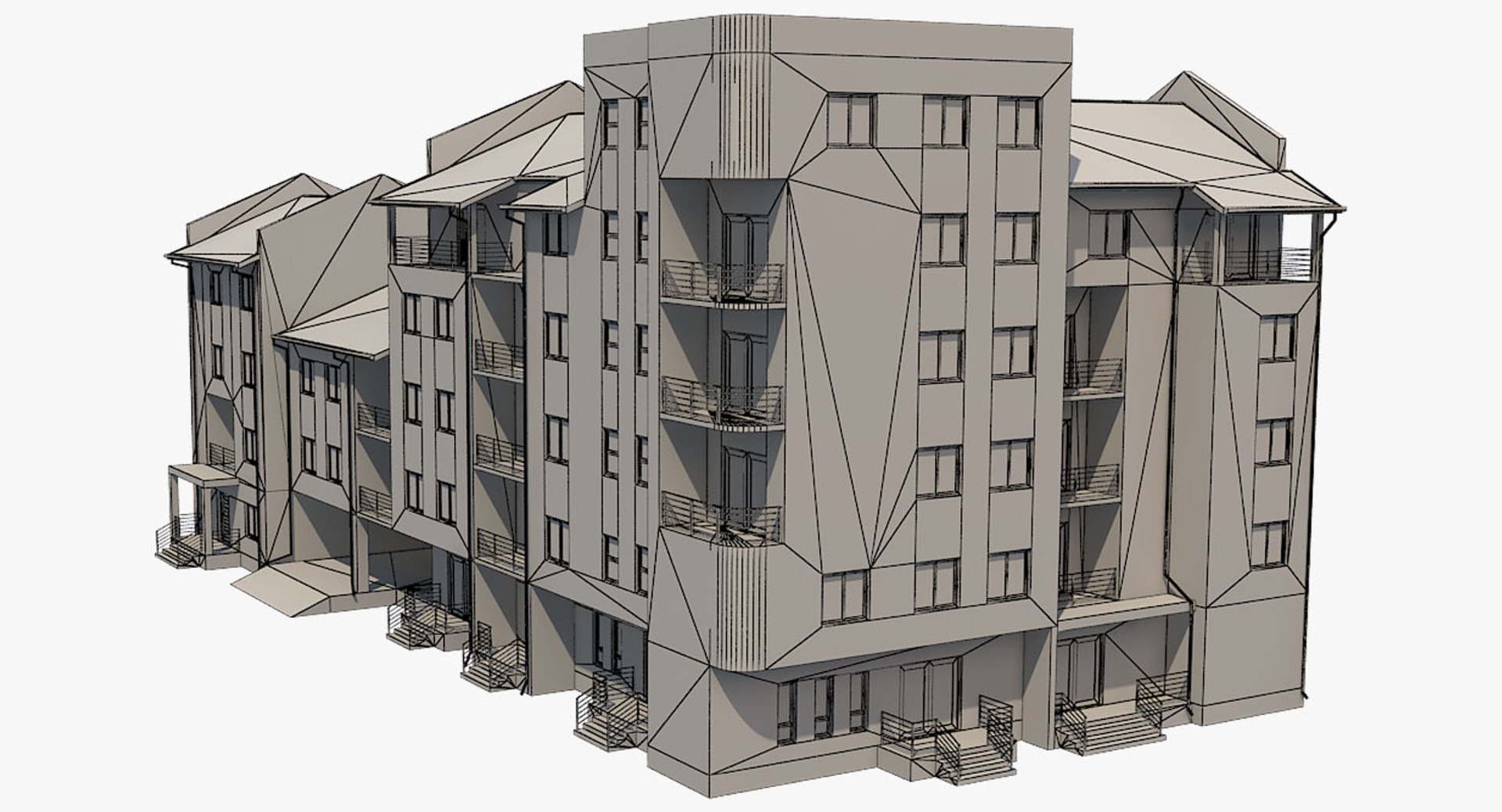 Residential Building 3d Max
