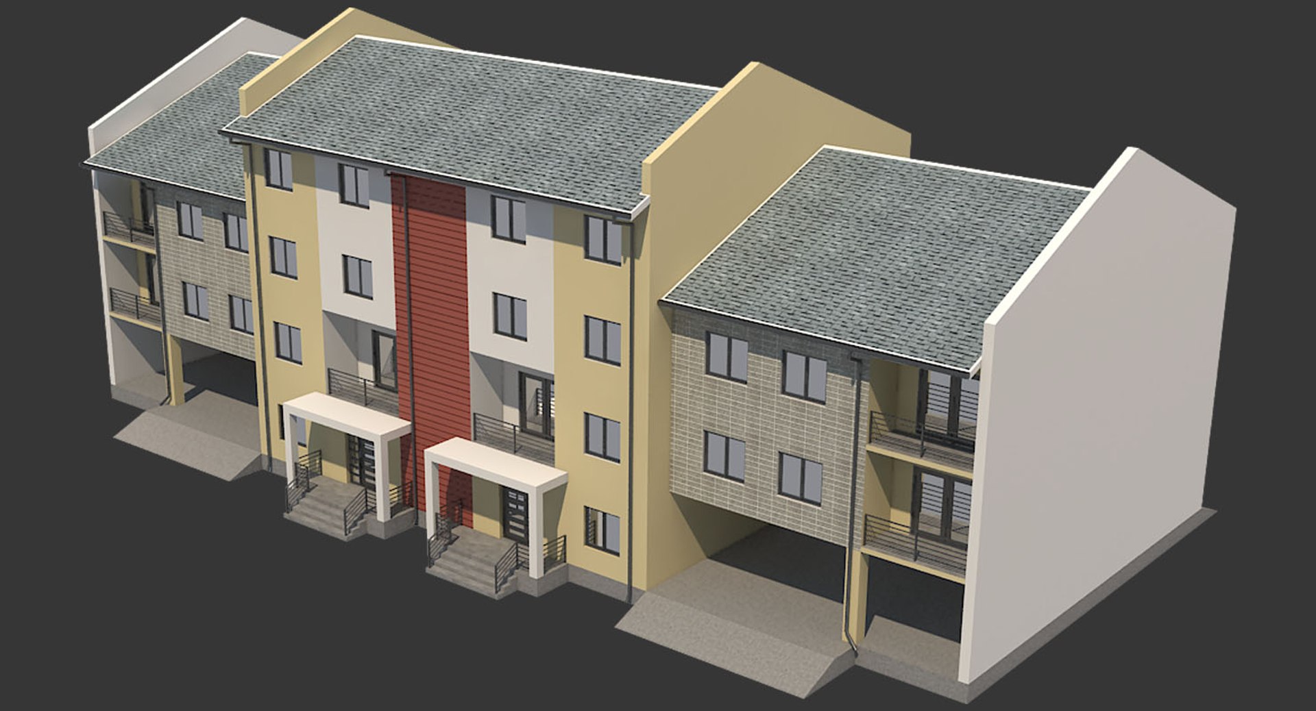 Residential Building 3d Max