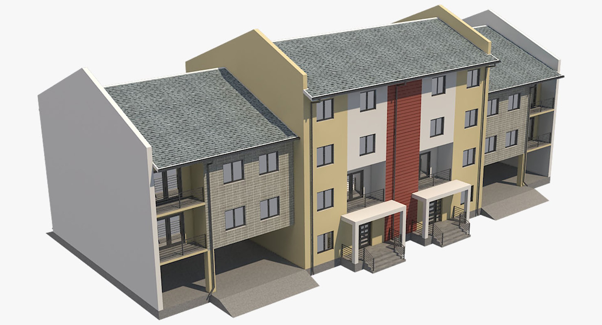 Residential Building 3d Max