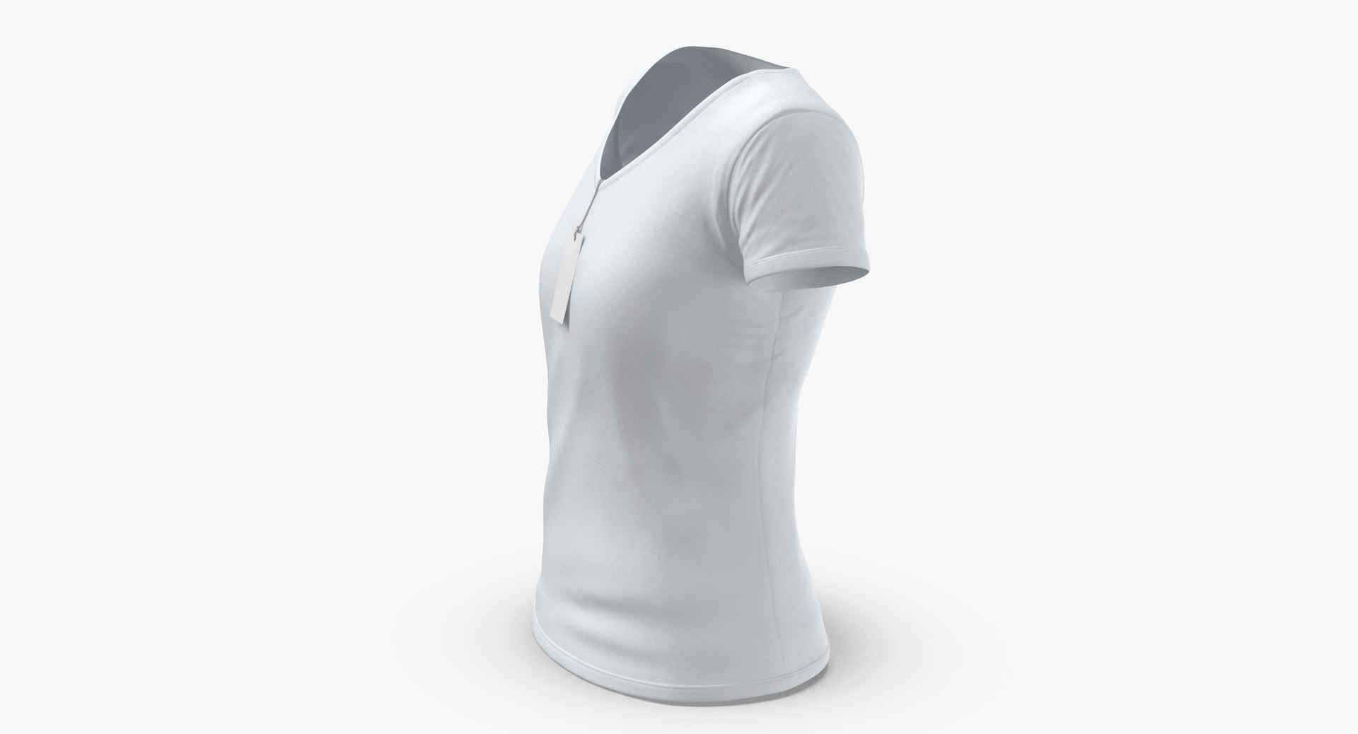 Female V Neck Worn 3D - TurboSquid 1194635