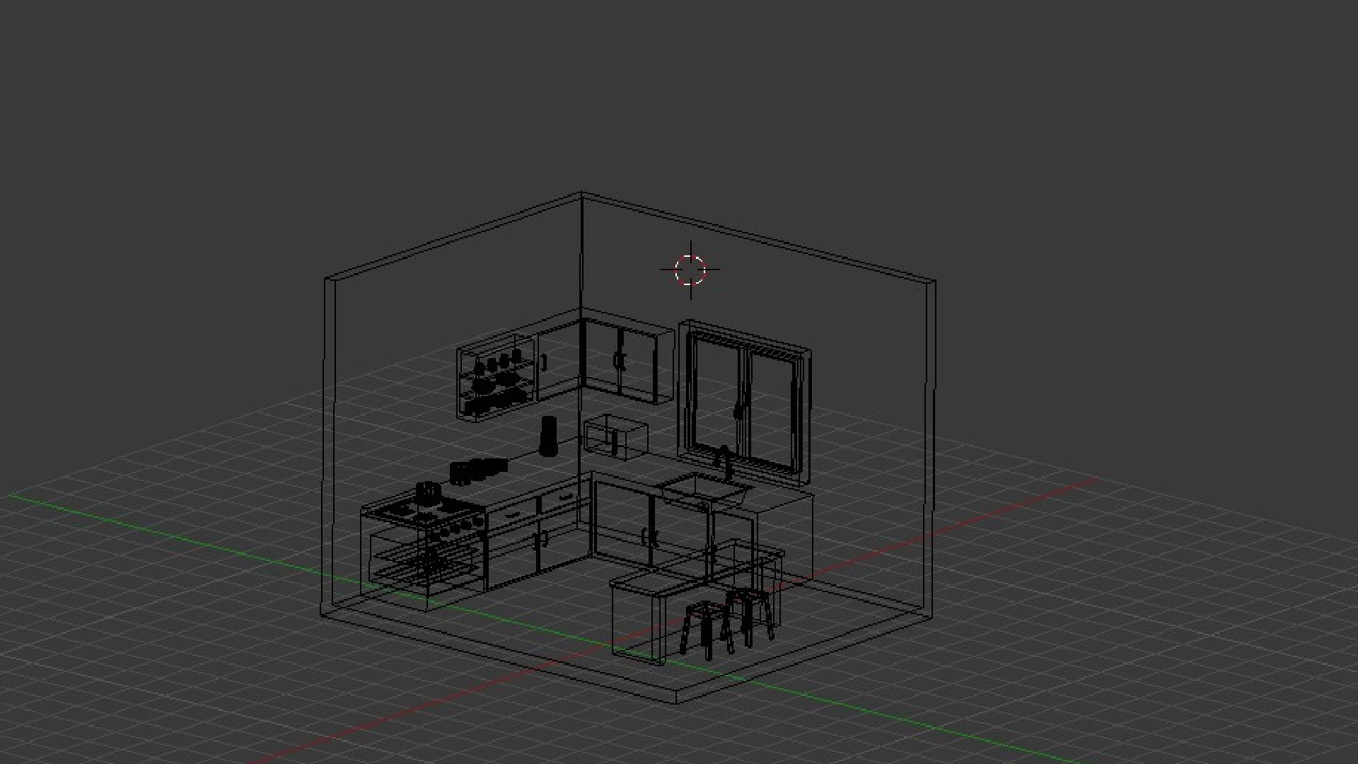 Isometric Simple Kitchen Model - TurboSquid 2262396