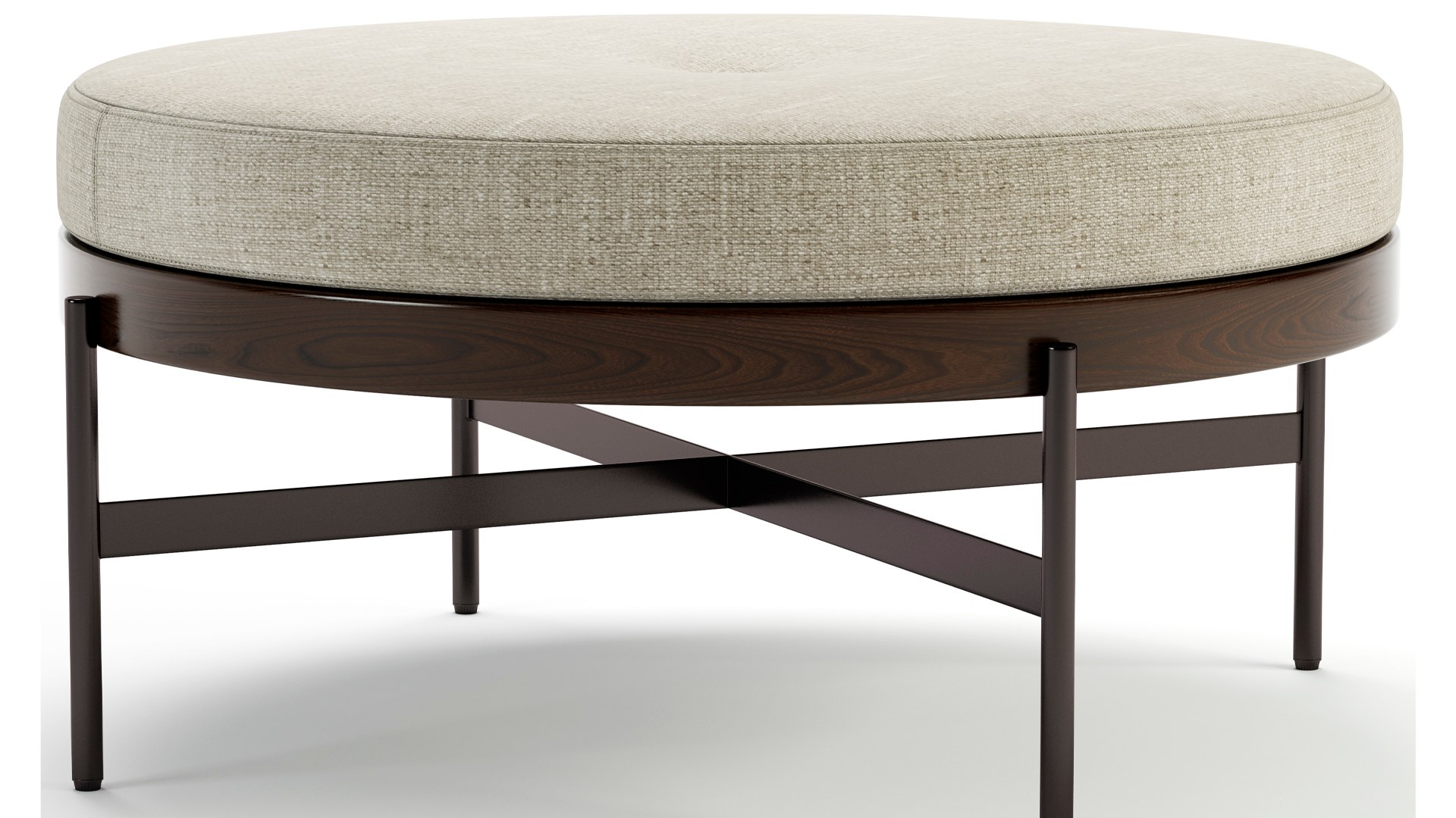 Edwyn Round Ottoman by Four Hands 3D model - TurboSquid 2145887