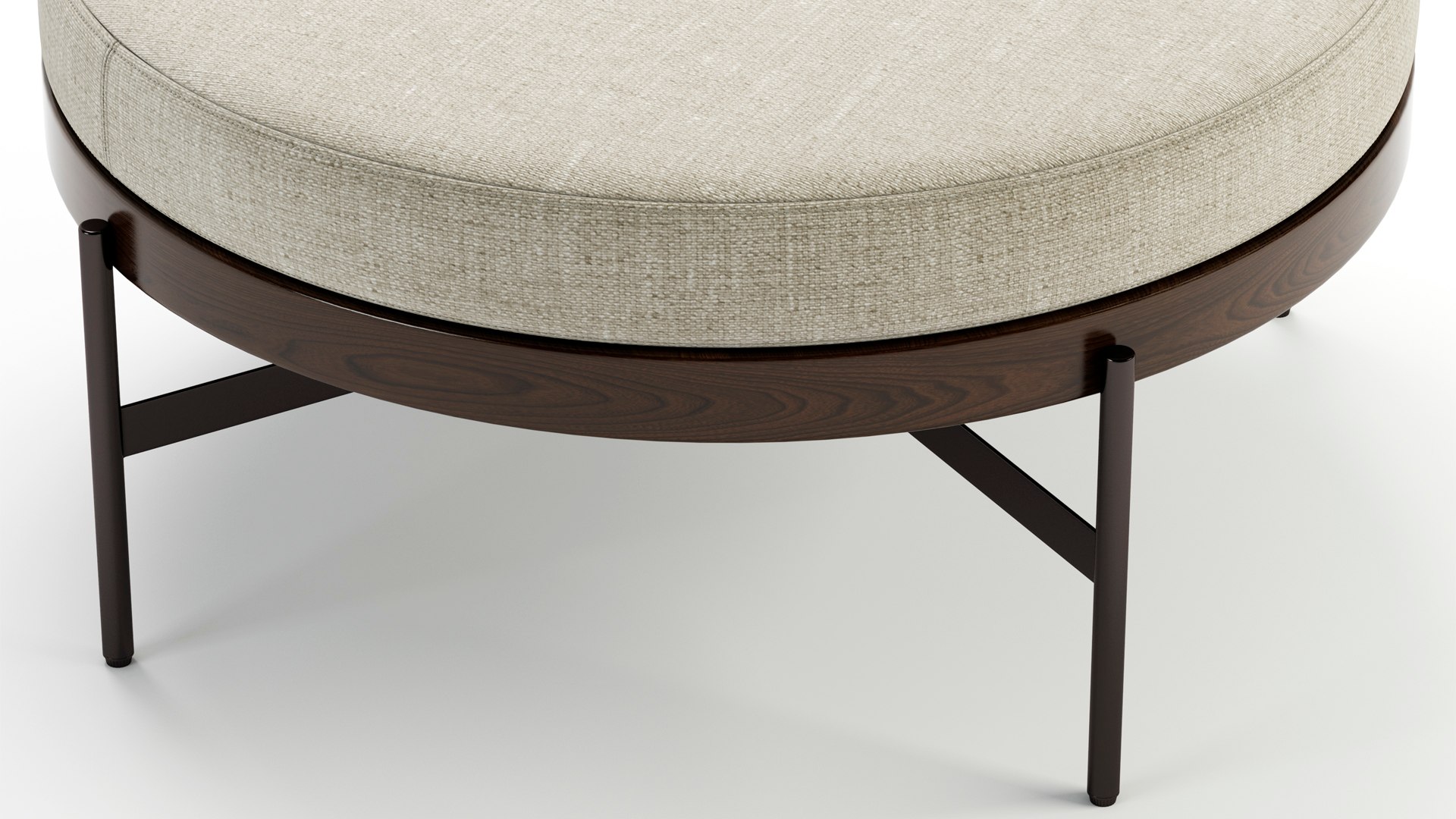 Edwyn Round Ottoman by Four Hands 3D model - TurboSquid 2145887