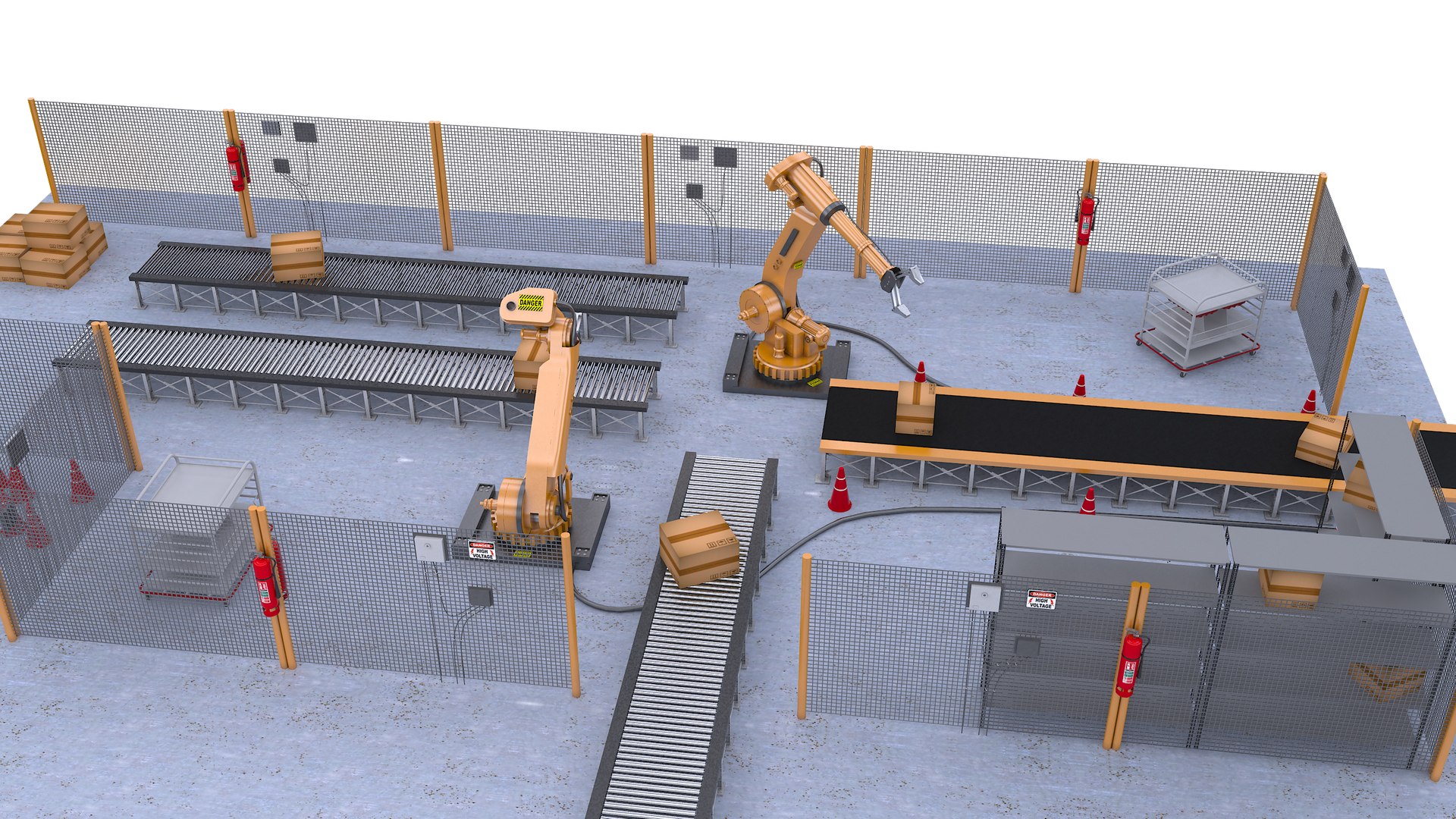 3D Robot Automation Cell - TurboSquid 1713125