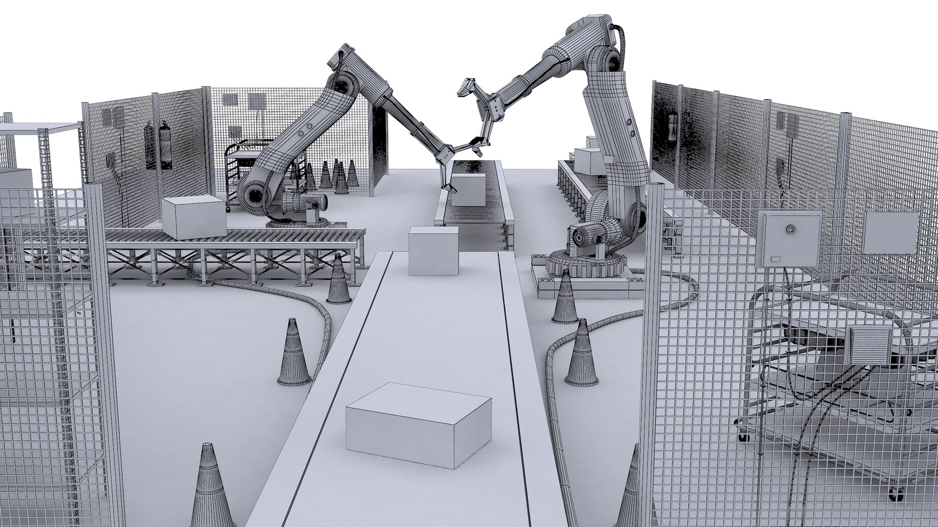 3D Robot Automation Cell - TurboSquid 1713125