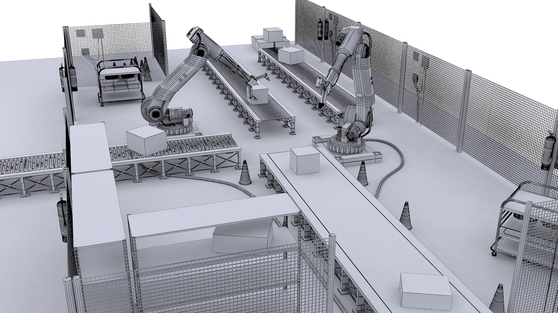 3D Robot Automation Cell - TurboSquid 1713125