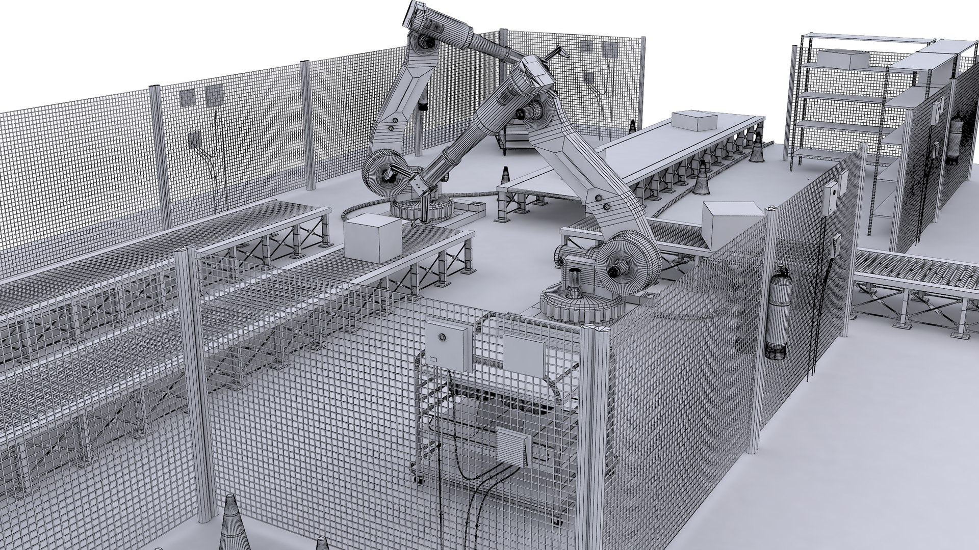 3D Robot Automation Cell - TurboSquid 1713125