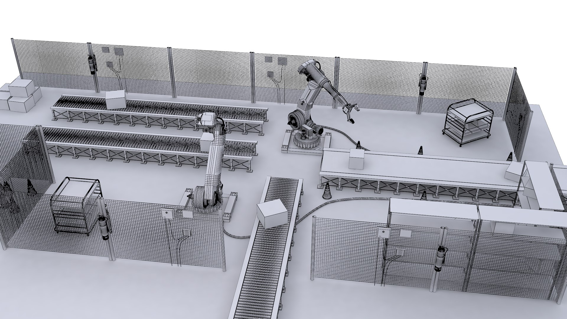 3D Robot Automation Cell - TurboSquid 1713125