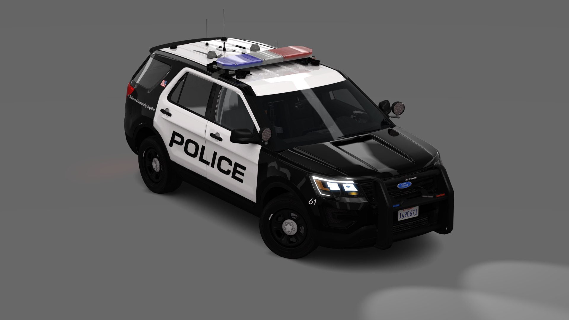 modelo 3d Ford Police Interceptor Utility 2016 - TurboSquid 1995983