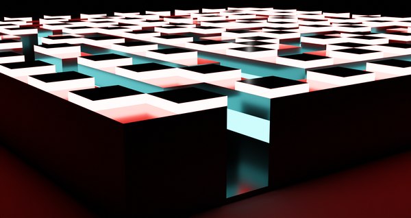 3D Cyber Maze v1 model - TurboSquid 1893493