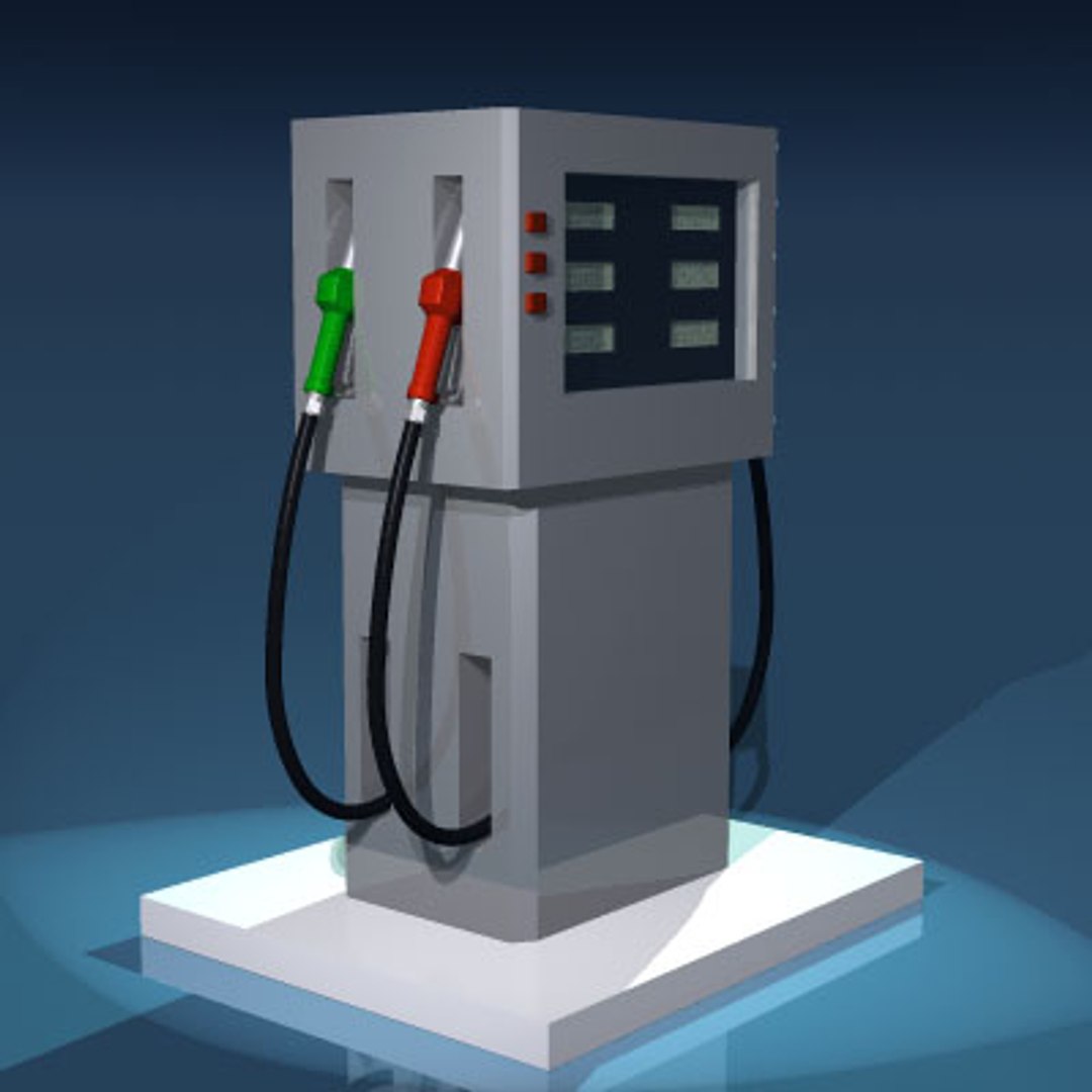 gas pump 3d model
