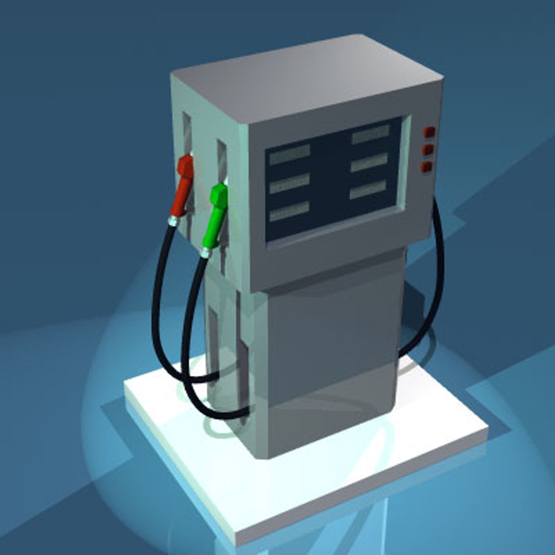 gas pump 3d model