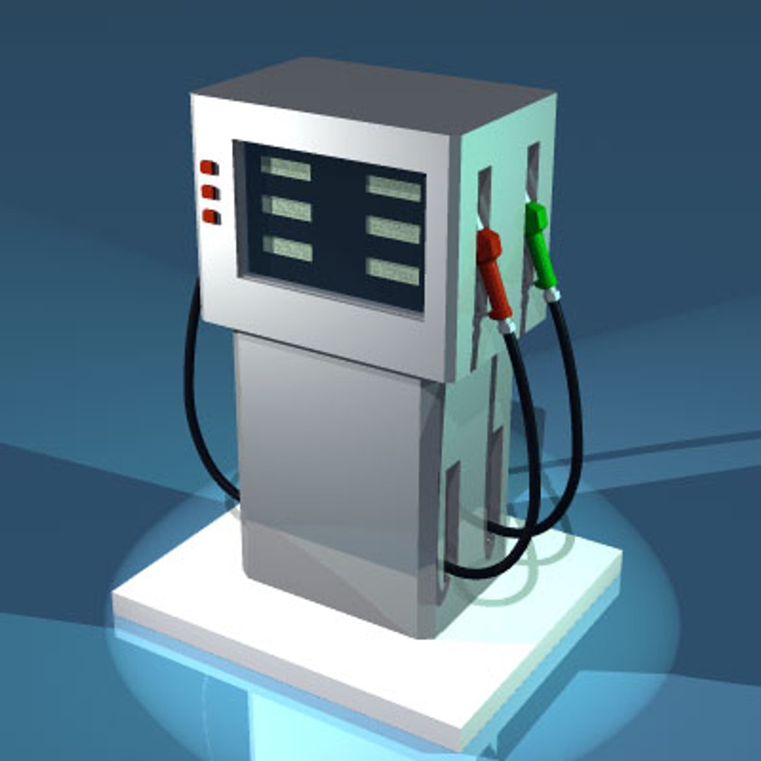 gas pump 3d model