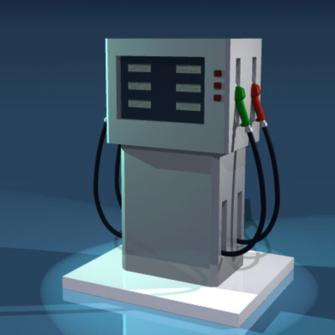 gas pump 3d model