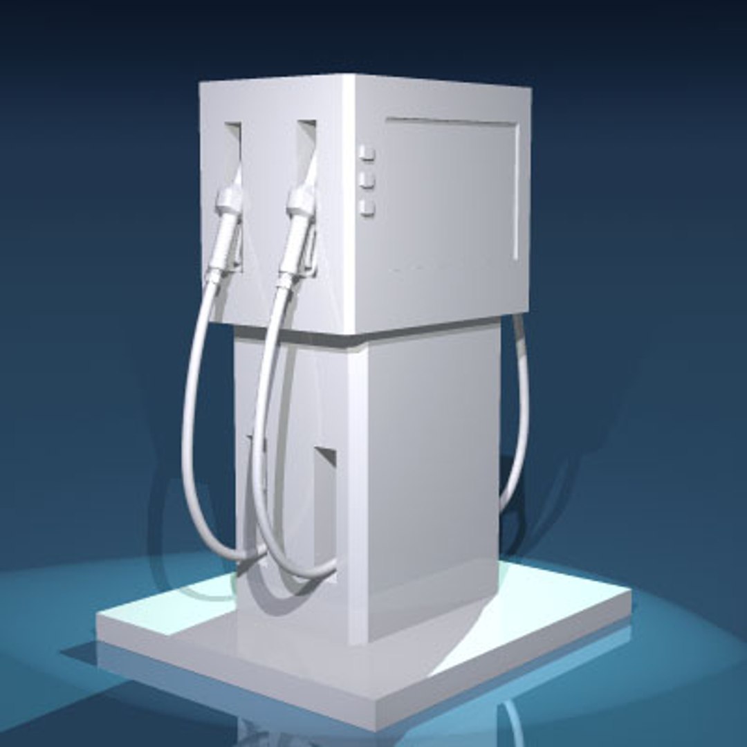 gas pump 3d model