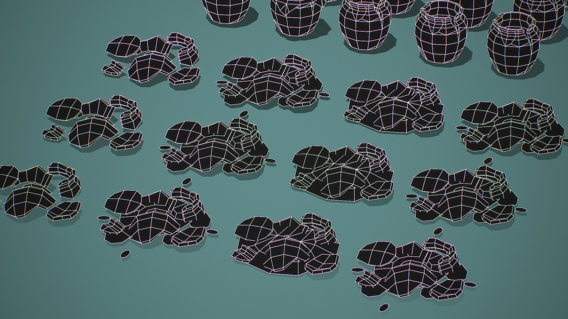 Stylized Medieval Pots - Low Poly Game Ready 3D - TurboSquid 1987935