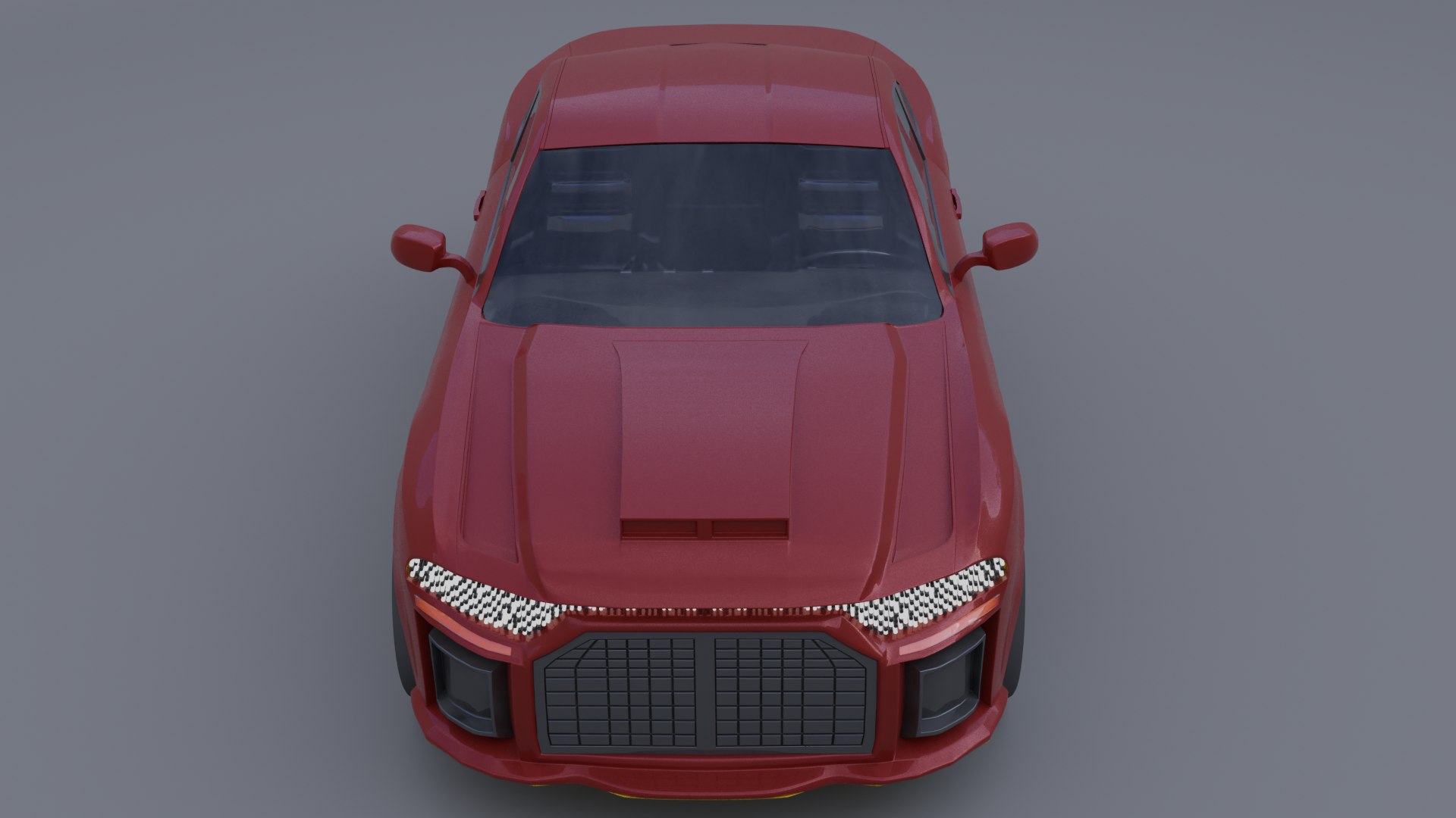 3D generic muscle car model - TurboSquid 1543825