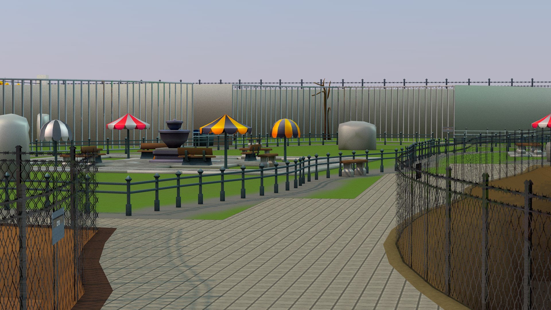 3D Low Poly Zoo Environment Model - TurboSquid 1714826