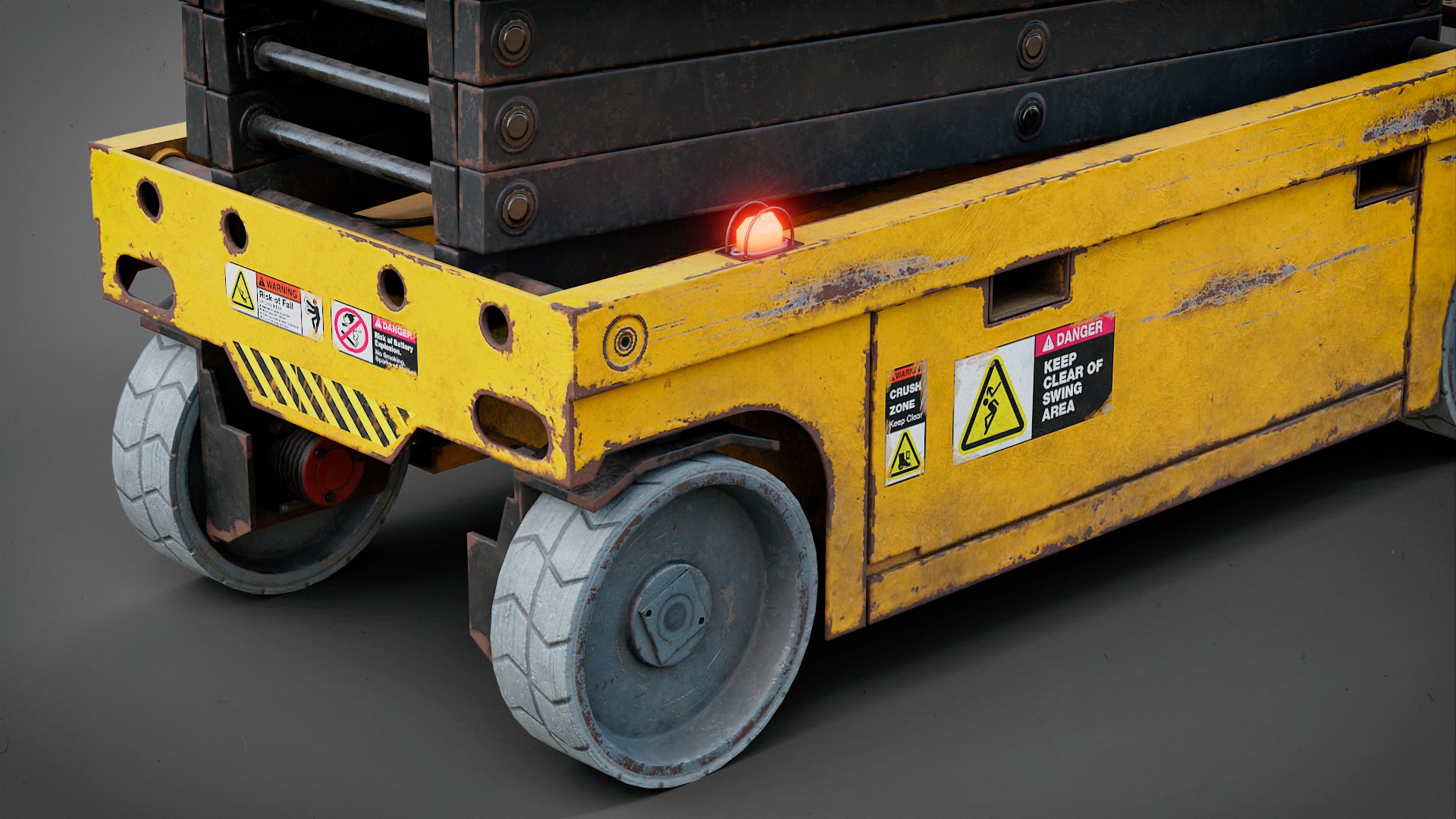 3D Animated Scissor Lift Realtime - TurboSquid 2218664