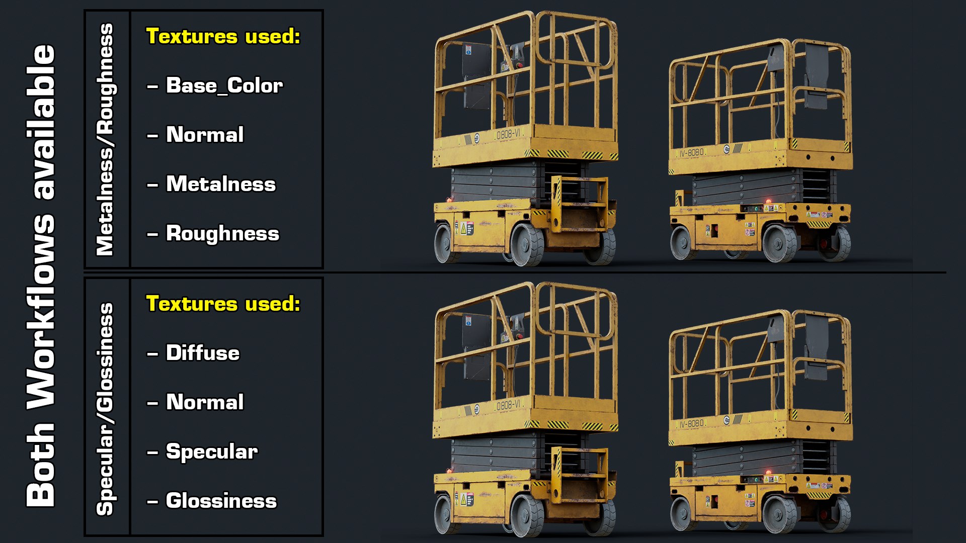 3D Animated Scissor Lift Realtime - TurboSquid 2218664