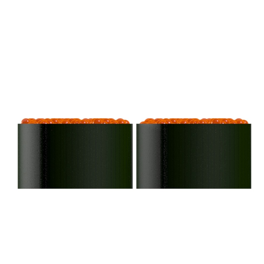 Roe sushi roll japanese 3D - TurboSquid 1467457