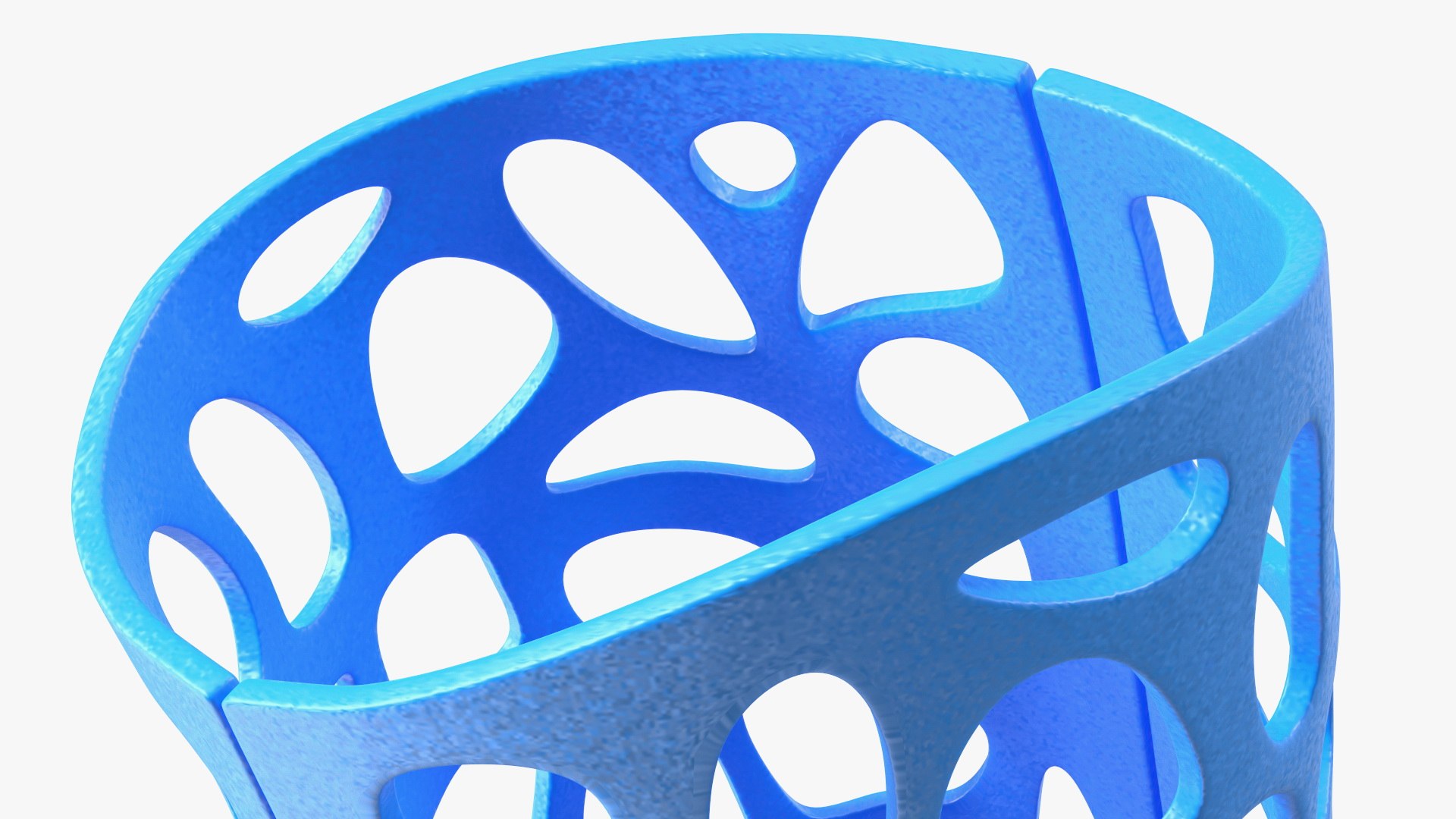 3D 3D-Printed Orthopedic Cast Hand Blue - TurboSquid 1900338