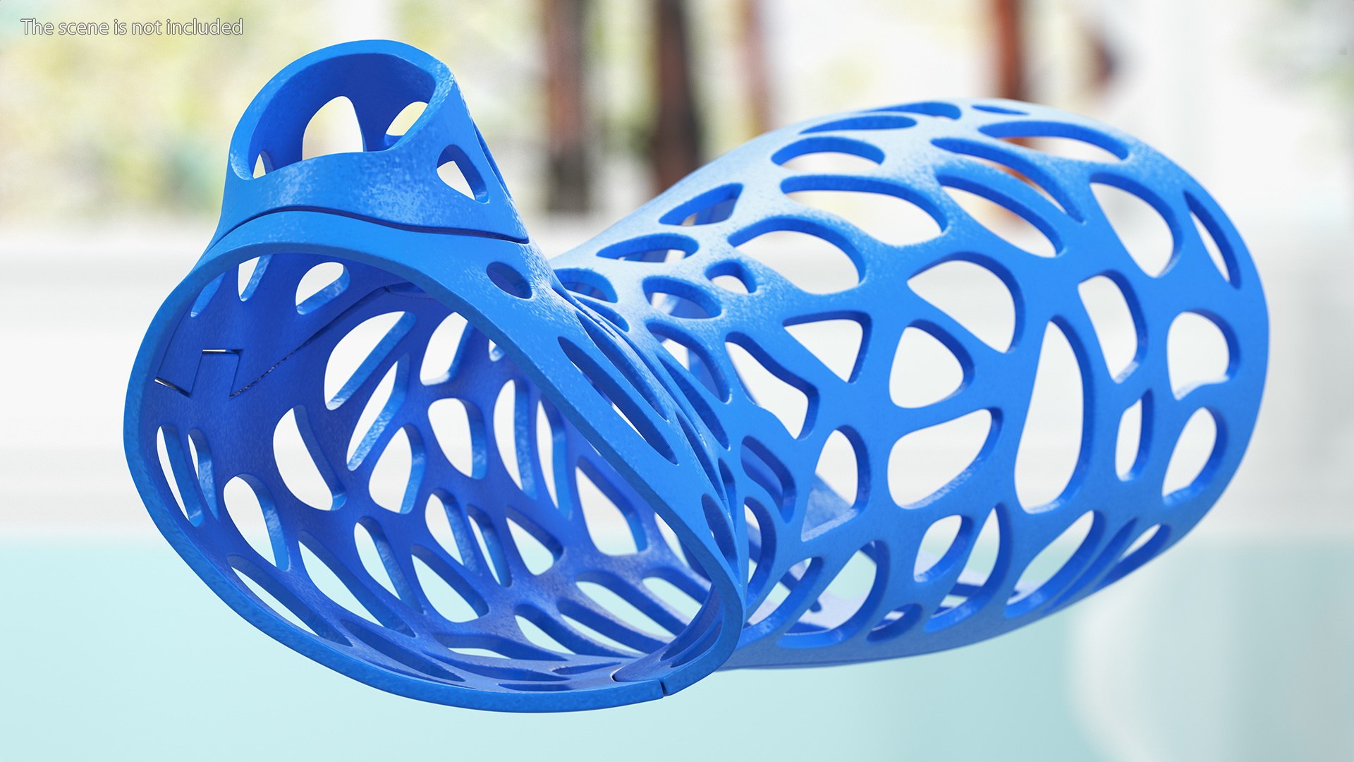 3D 3D-Printed Orthopedic Cast Hand Blue - TurboSquid 1900338