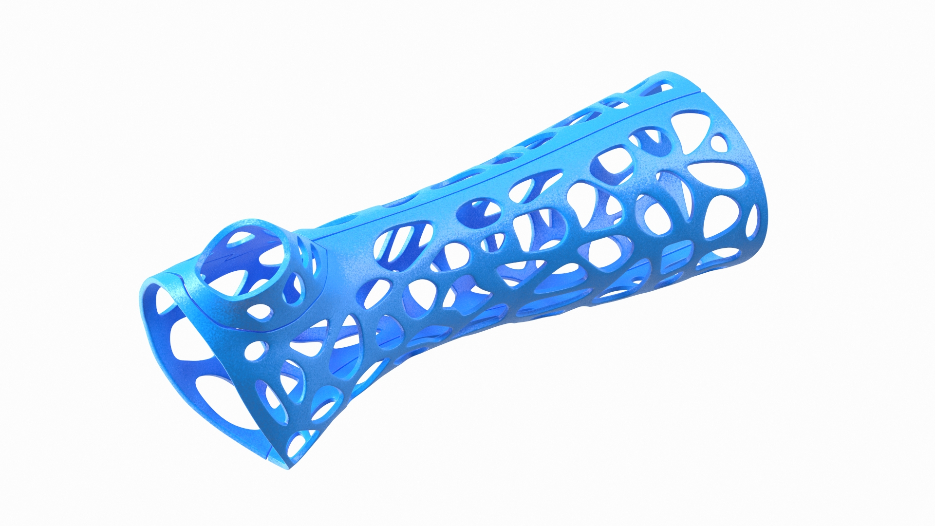 3D 3D-Printed Orthopedic Cast Hand Blue - TurboSquid 1900338