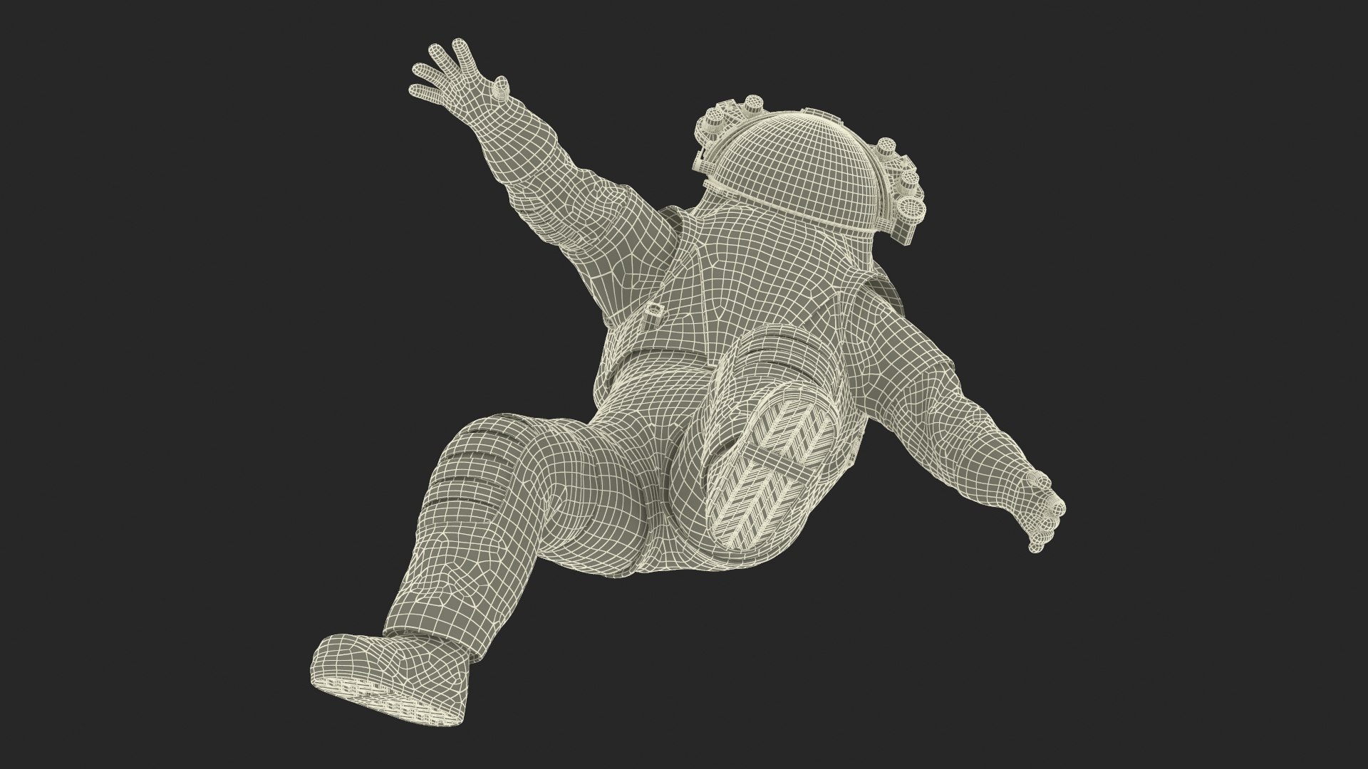 Astronaut Falling Pose 3D Model - TurboSquid 2282236