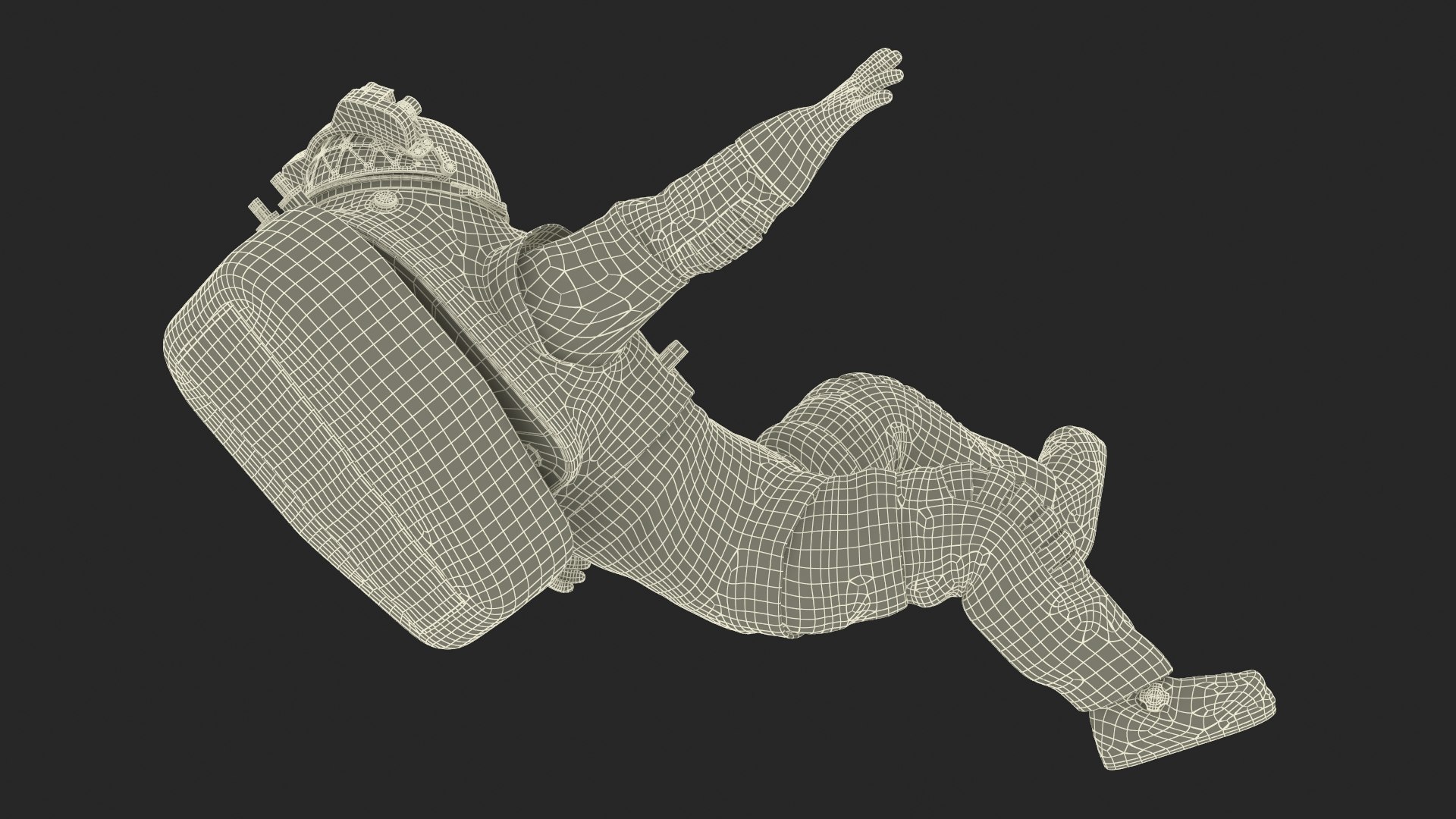 Astronaut Falling Pose 3D Model - TurboSquid 2282236