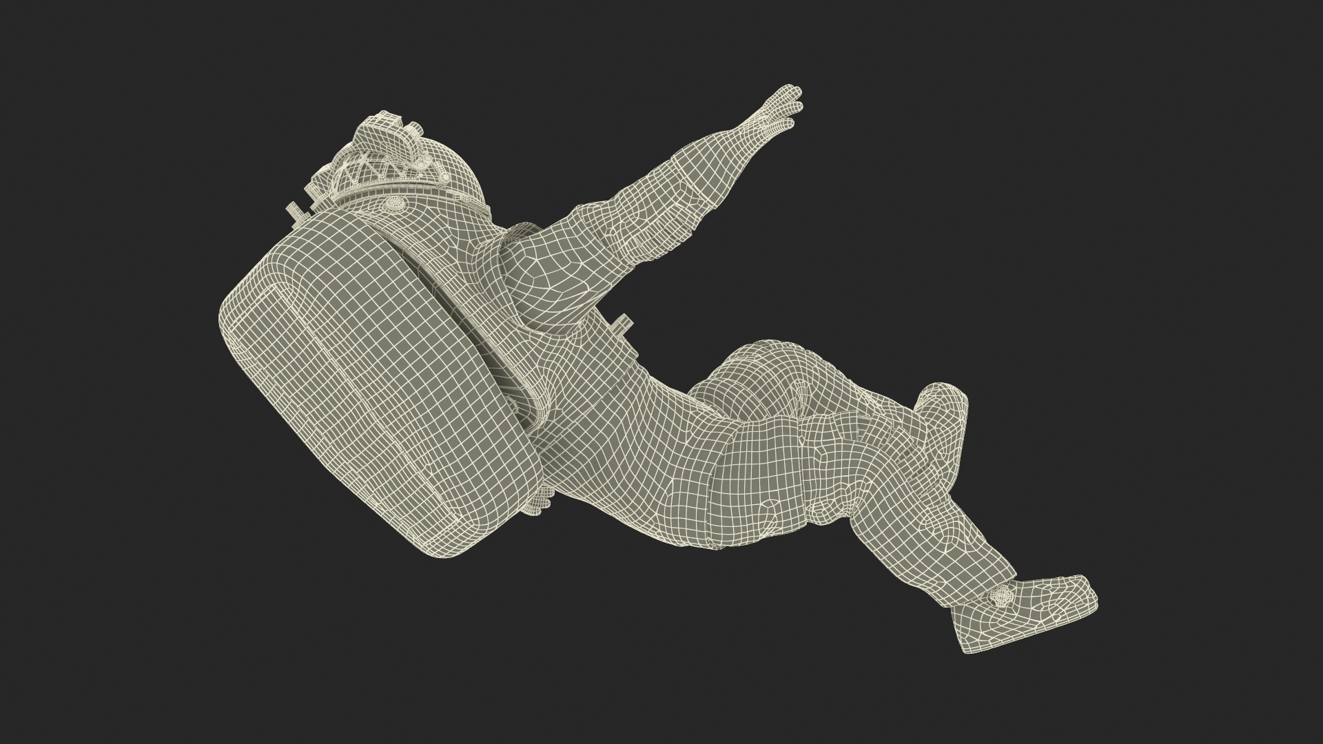 Astronaut Falling Pose 3D Model - TurboSquid 2282236