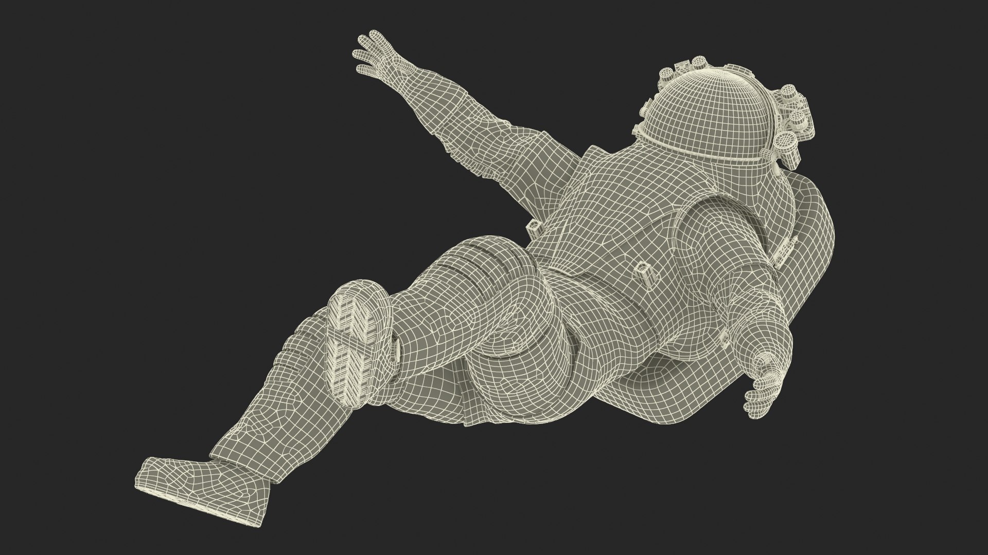 Astronaut Falling Pose 3D Model - TurboSquid 2282236