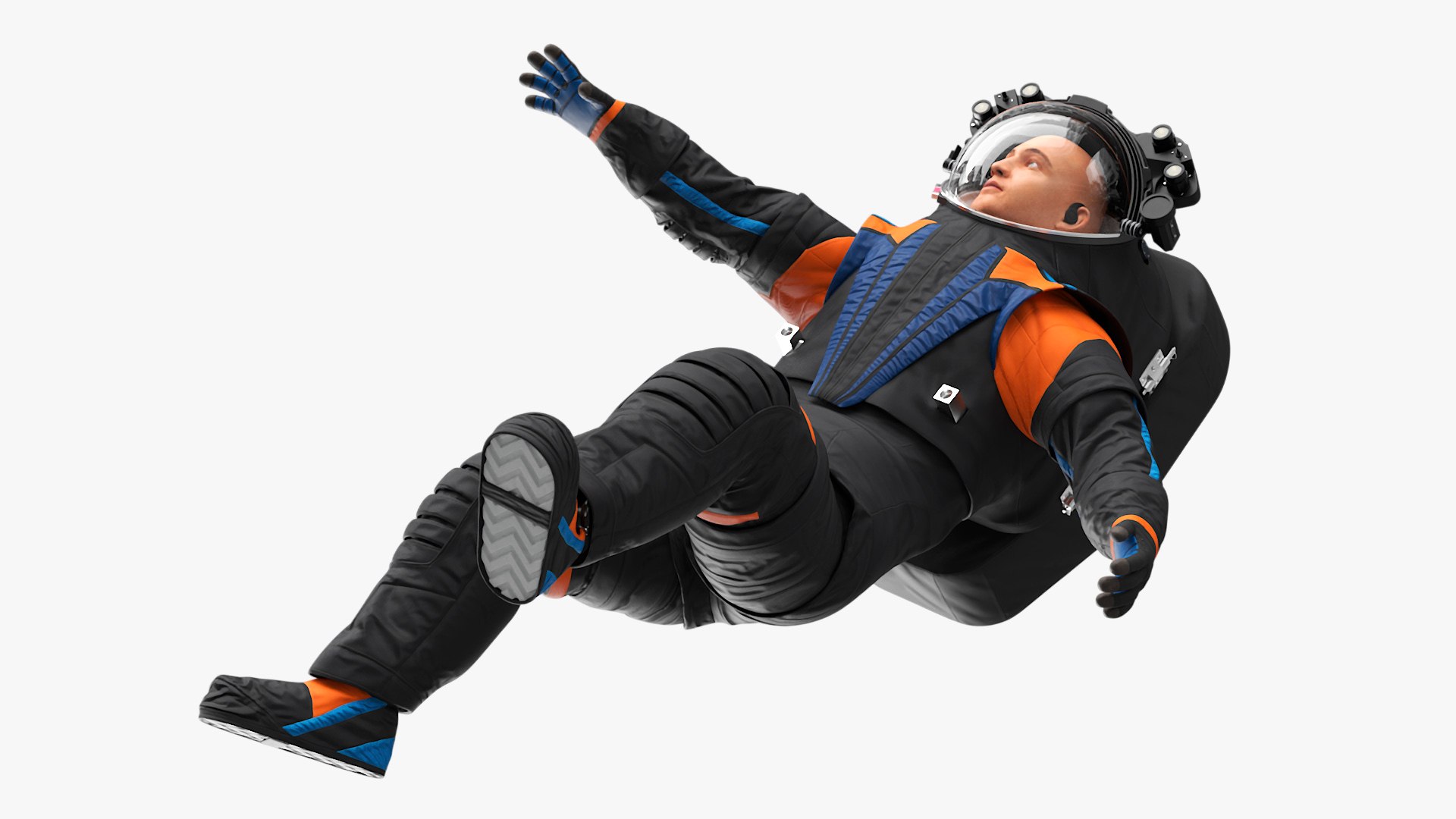 Astronaut Falling Pose 3D Model - TurboSquid 2282236