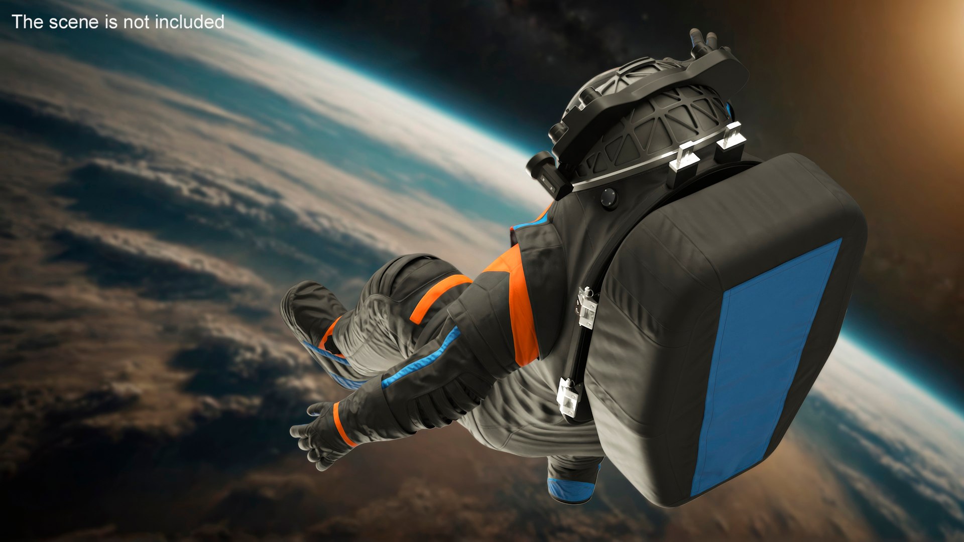 Astronaut Falling Pose 3D Model - TurboSquid 2282236