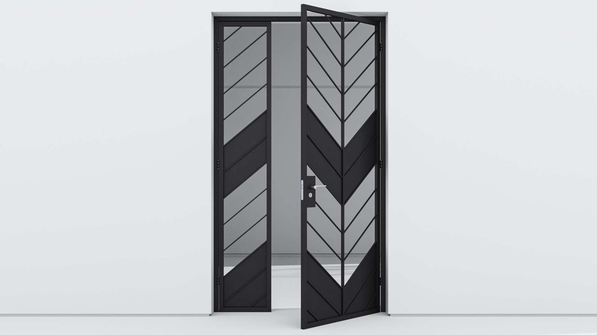 Aluminium Door 25 3D Model - TurboSquid 2008737