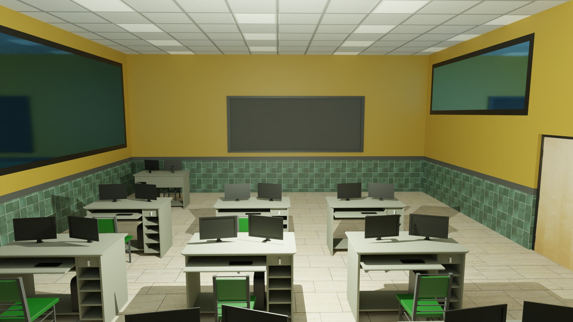 3D Model University Interior - TurboSquid 2140290