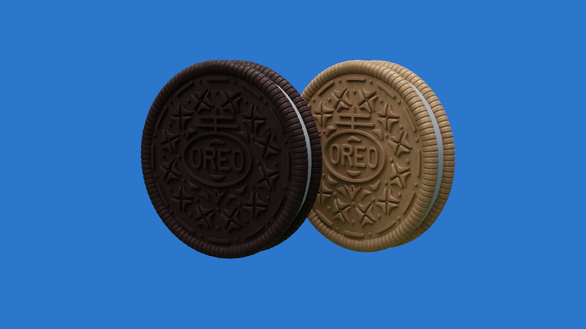 3D Oreo Cookie 02 Model - TurboSquid 1805790