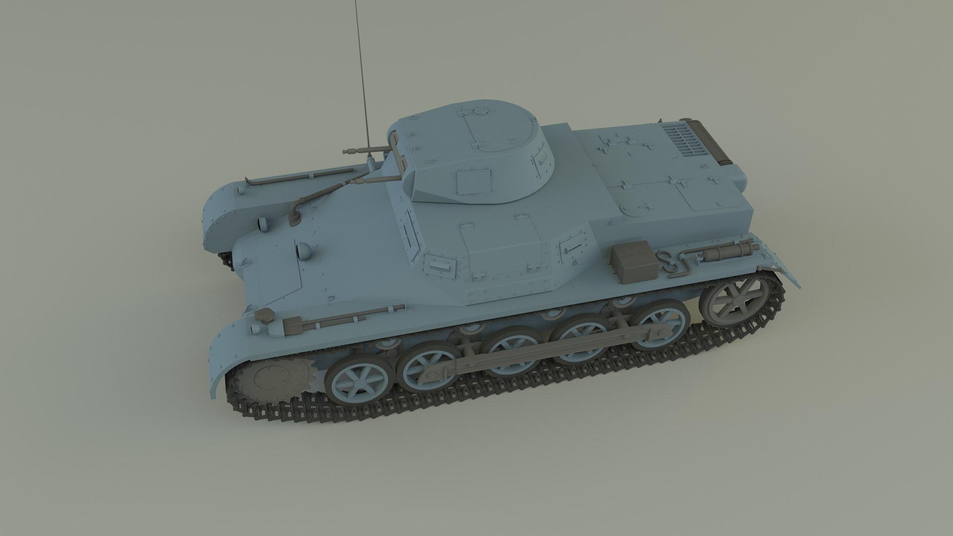 Pz Kpfw I Ausf B Military Tank Model - TurboSquid 2374502